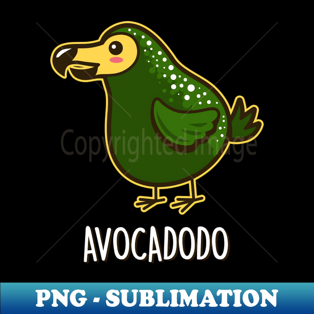 Avocado Guacamole Cute Kawaii Funny Dodo Bird - Aesthetic Su - Inspire ...