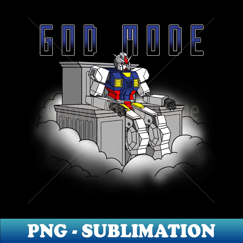 God Mode Funny Anime Mecha Robot Meme - Artistic Sublimation - Inspire ...