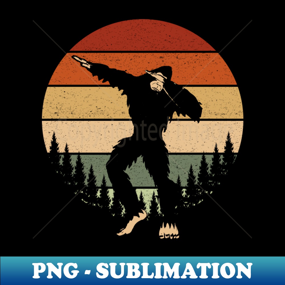 Bigfoot Dabbing - PNG Transparent Sublimation Design - Unloc | Inspire ...