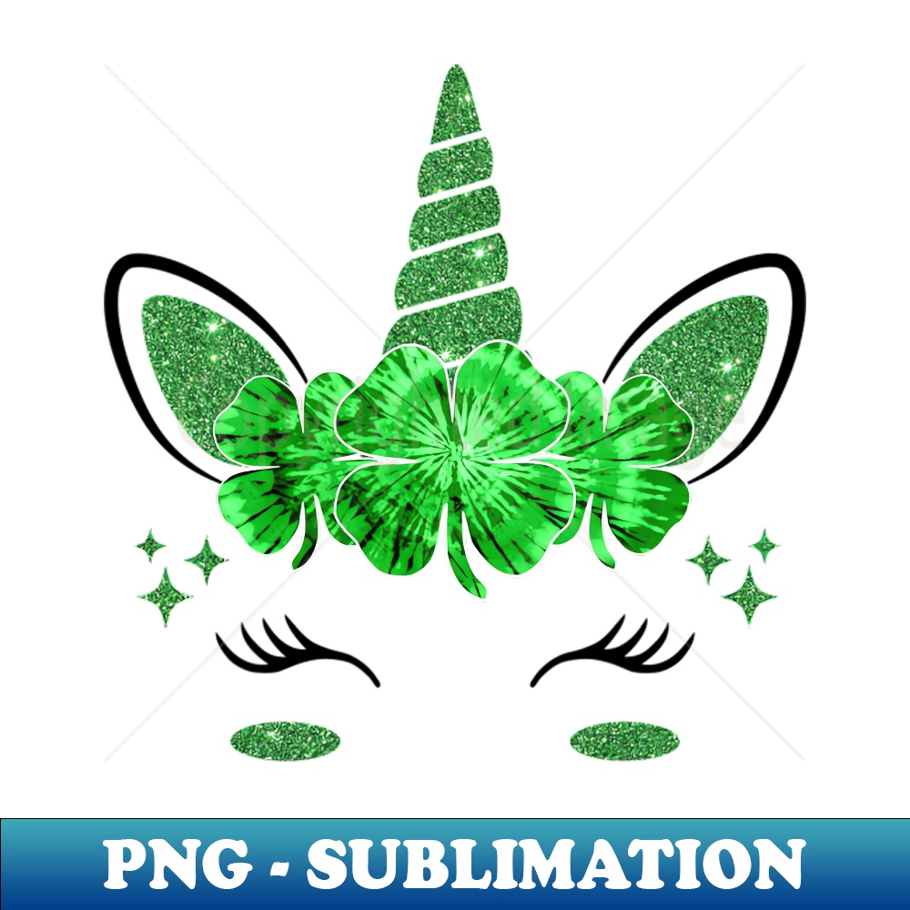 St Patricks Day Unicorn Face Shamrock Pattys Toddler Girls - - Inspire ...