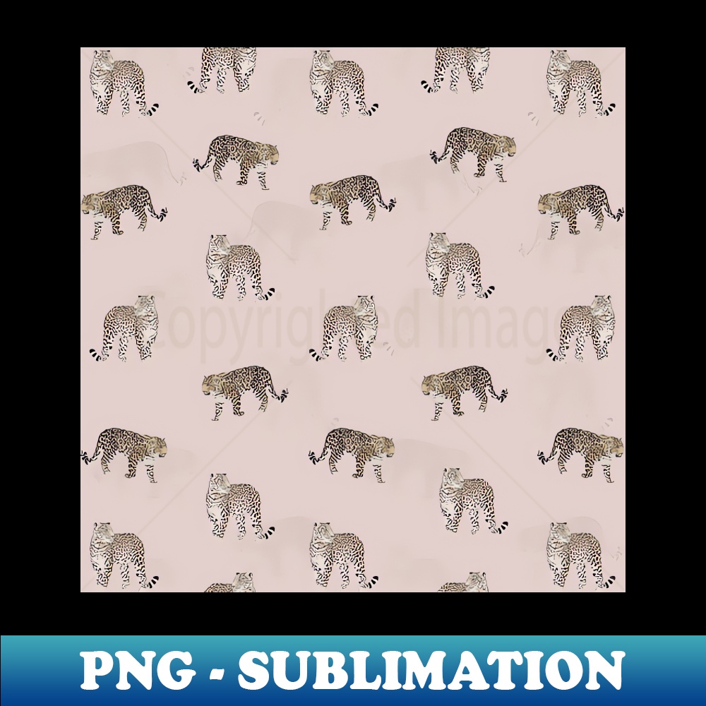 Modern Jungle Leopard Animals Pink Pattern - Instant PNG Sub | Inspire ...