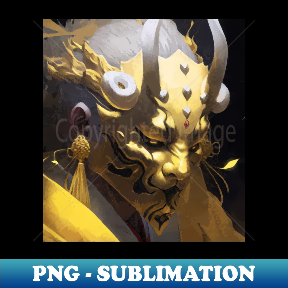 Golden oni mask - Signature Sublimation PNG File - Spice Up | Inspire ...