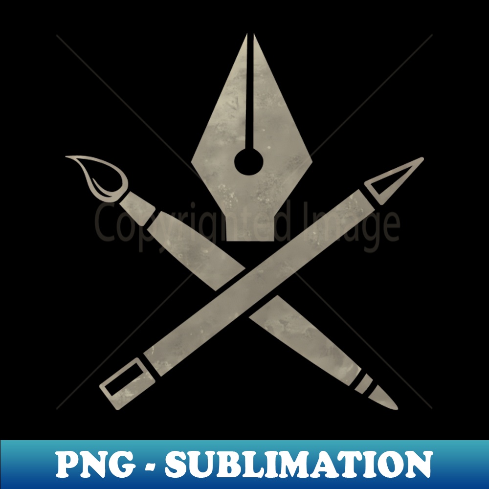 Art tools positioned to create Skull and Crossbones imagery - Inspire ...