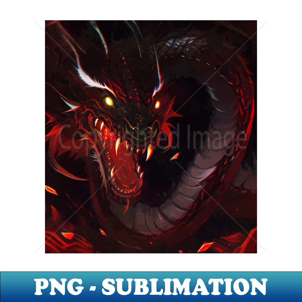 Red dragon - Digital Sublimation Download File - Bold & Eye- | Inspire ...