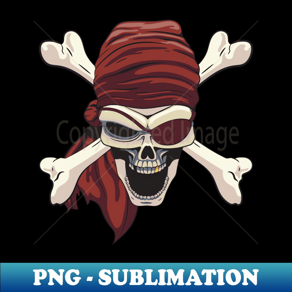 Skull and Crossbones Pirate Graphic - Unique Sublimation PNG - Inspire ...