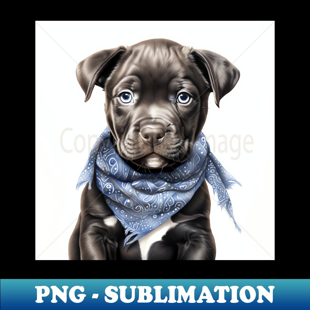 Pit Bull Puppy Art - Signature Sublimation PNG File - Bold & | Inspire ...