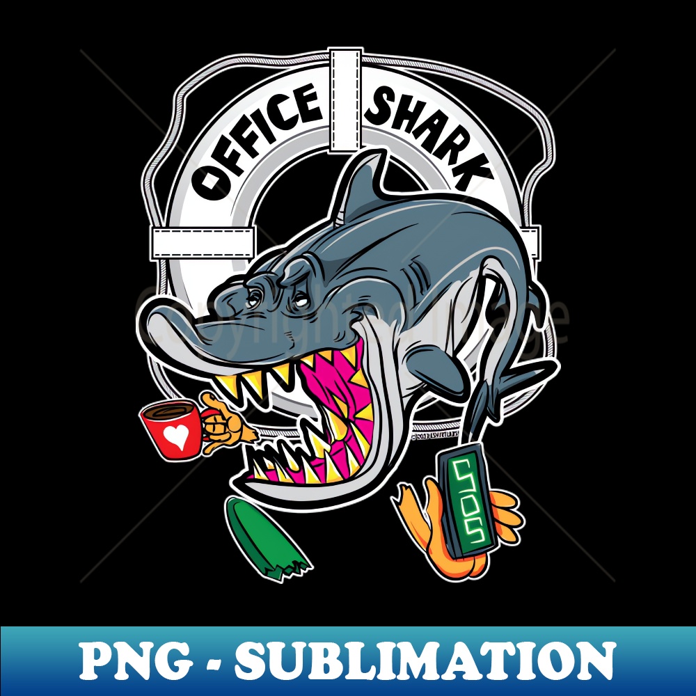 Office Shark - PNG Sublimation Digital Download - Boost Your - Inspire ...