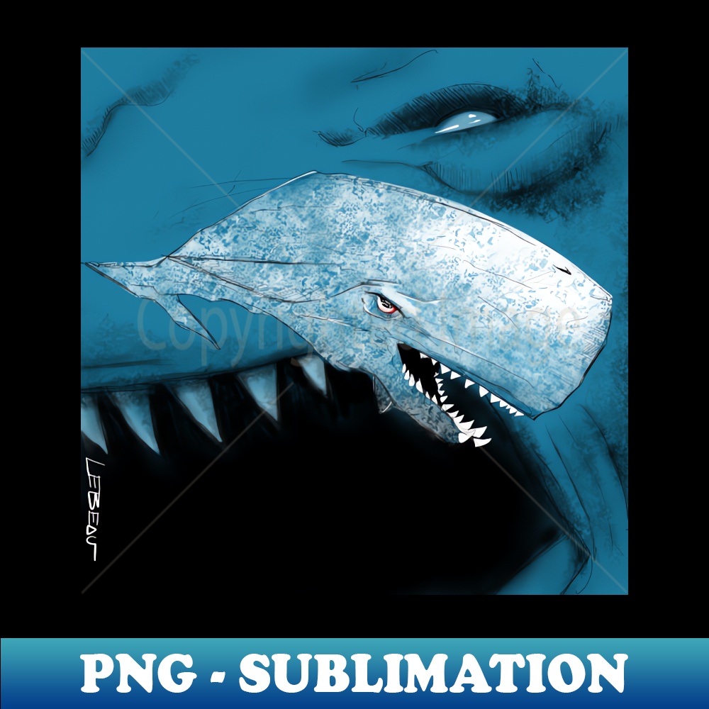 moby dick huge lyviatan whale ecopop beast kaiju art - PNG T | Inspire ...