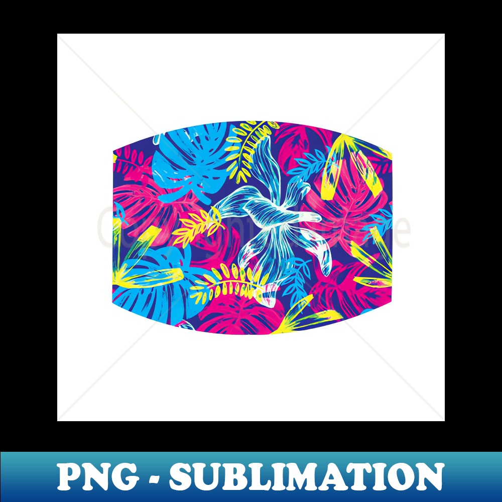Coloured jungle leaves in Rain Forest 80s style - High-Resol | Inspire ...