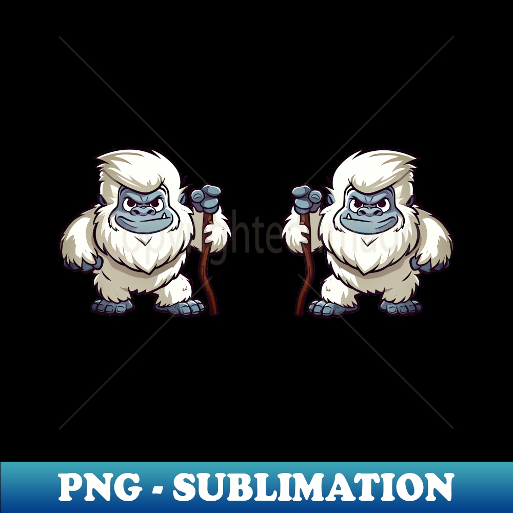 Old Yeti with a cane - Professional Sublimation Digital Down | Inspire ...