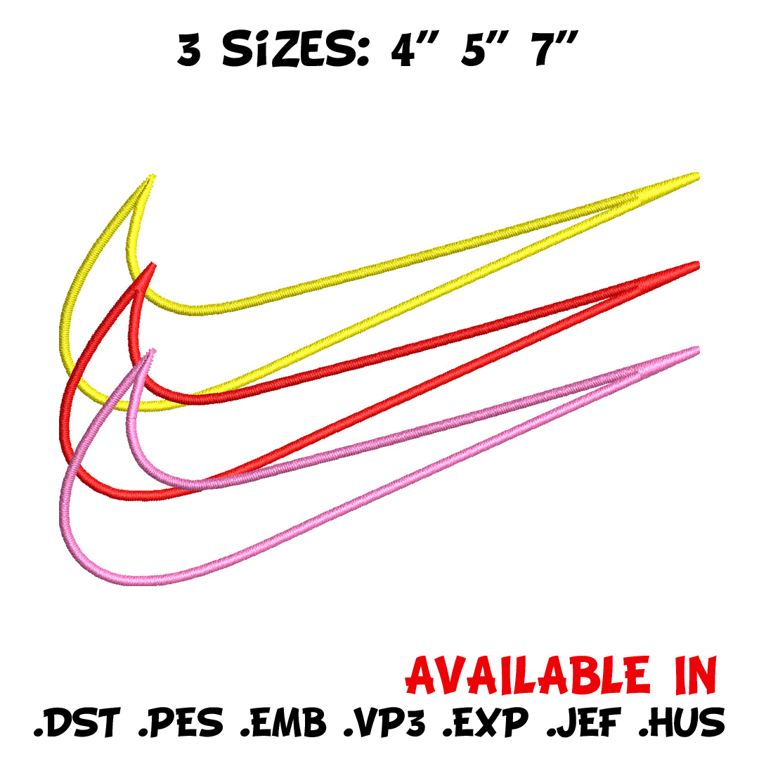Nike 3 sign embroidery design, Logo embroidery, Nike design, | Inspire ...