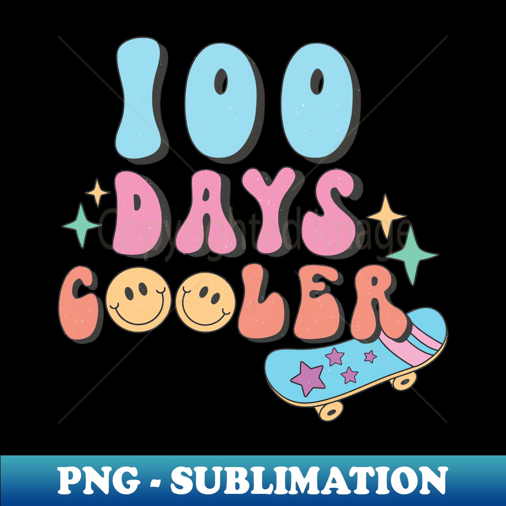 100 Days Cooler Groovy 100 days of School Gift - Unique Subl | Inspire ...