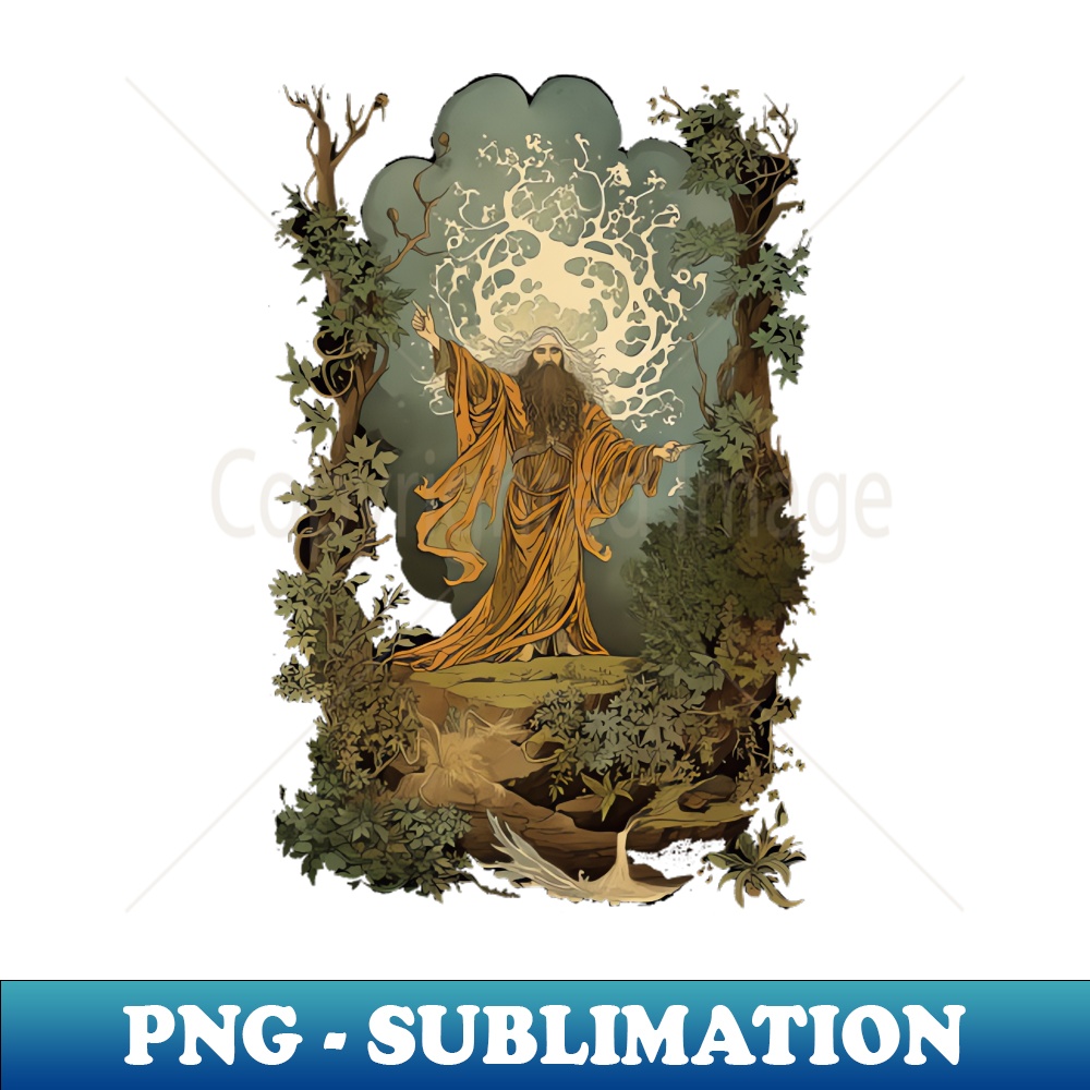 Retro Dark Wizard Vintage Fantasy illustration - Elegant Sub | Inspire ...