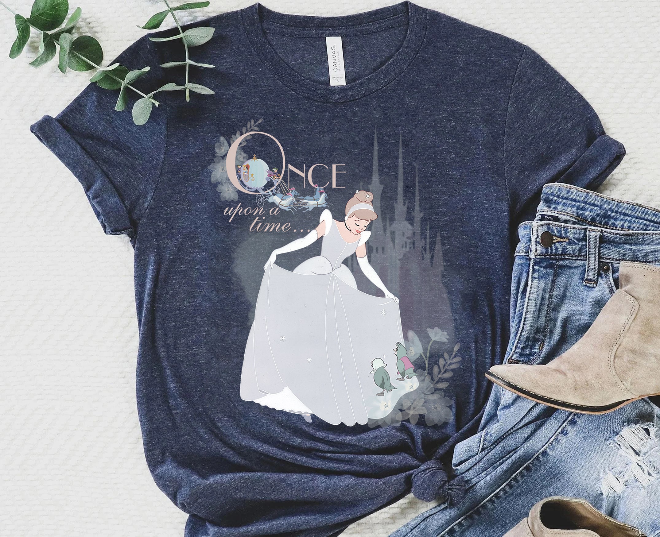 Disney Princess Cinderella Vintage Once Upon a Time Shirt, M - Inspire ...