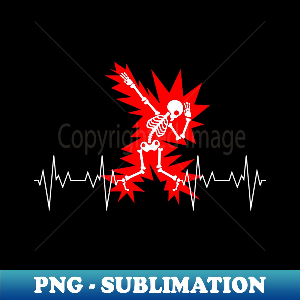 Electrifying Dabbing Skeleton Heartbeat - Stylish Sublimatio | Inspire ...