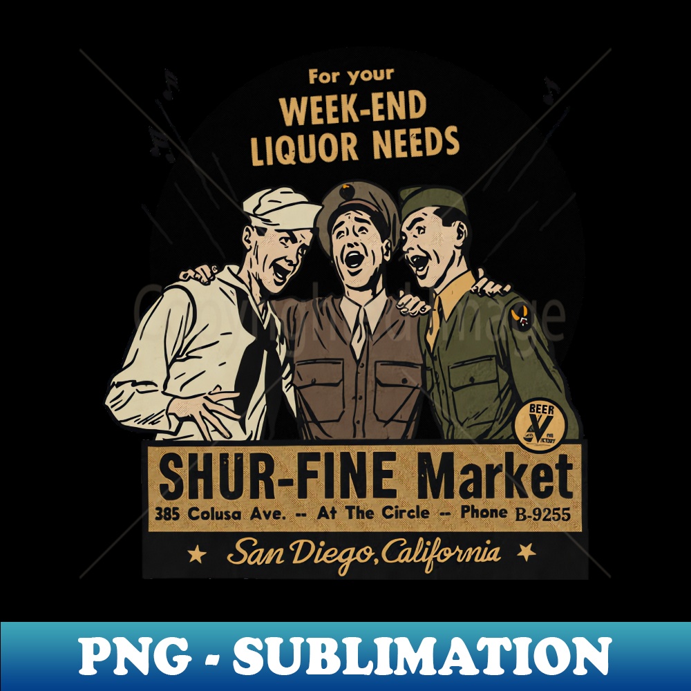 Vintage San Diego Liquor Store - Exclusive Sublimation Digit | Inspire ...