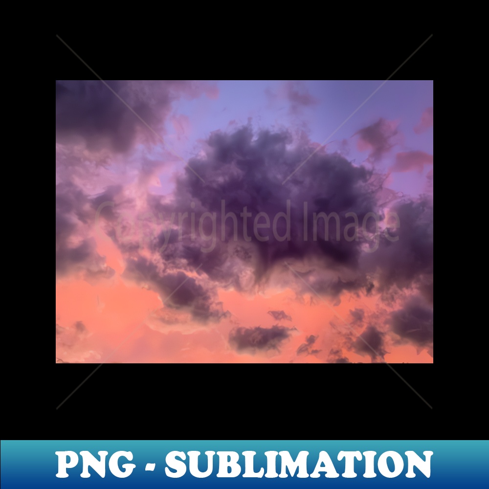 Purple Cloud and Sky - Aesthetic Sublimation Digital File - | Inspire Uplift