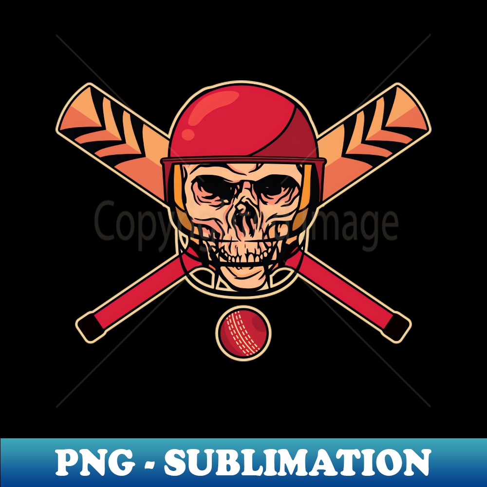 Skull Cricket Bats and Ball - Cricket Graphic - PNG Transpar | Inspire ...
