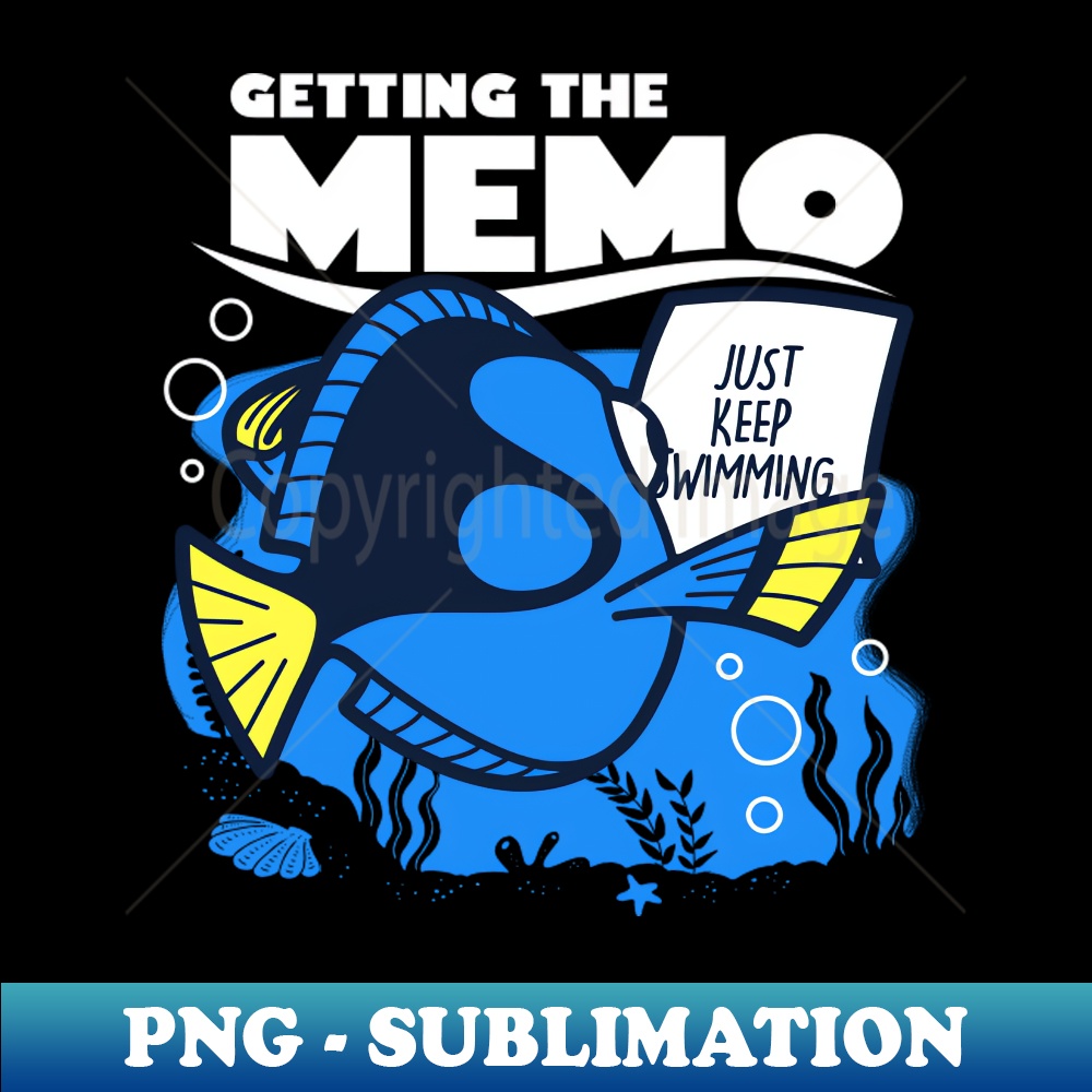 Getting the Memo Funny Dory Fish Cartoon - Retro PNG Sublima | Inspire ...