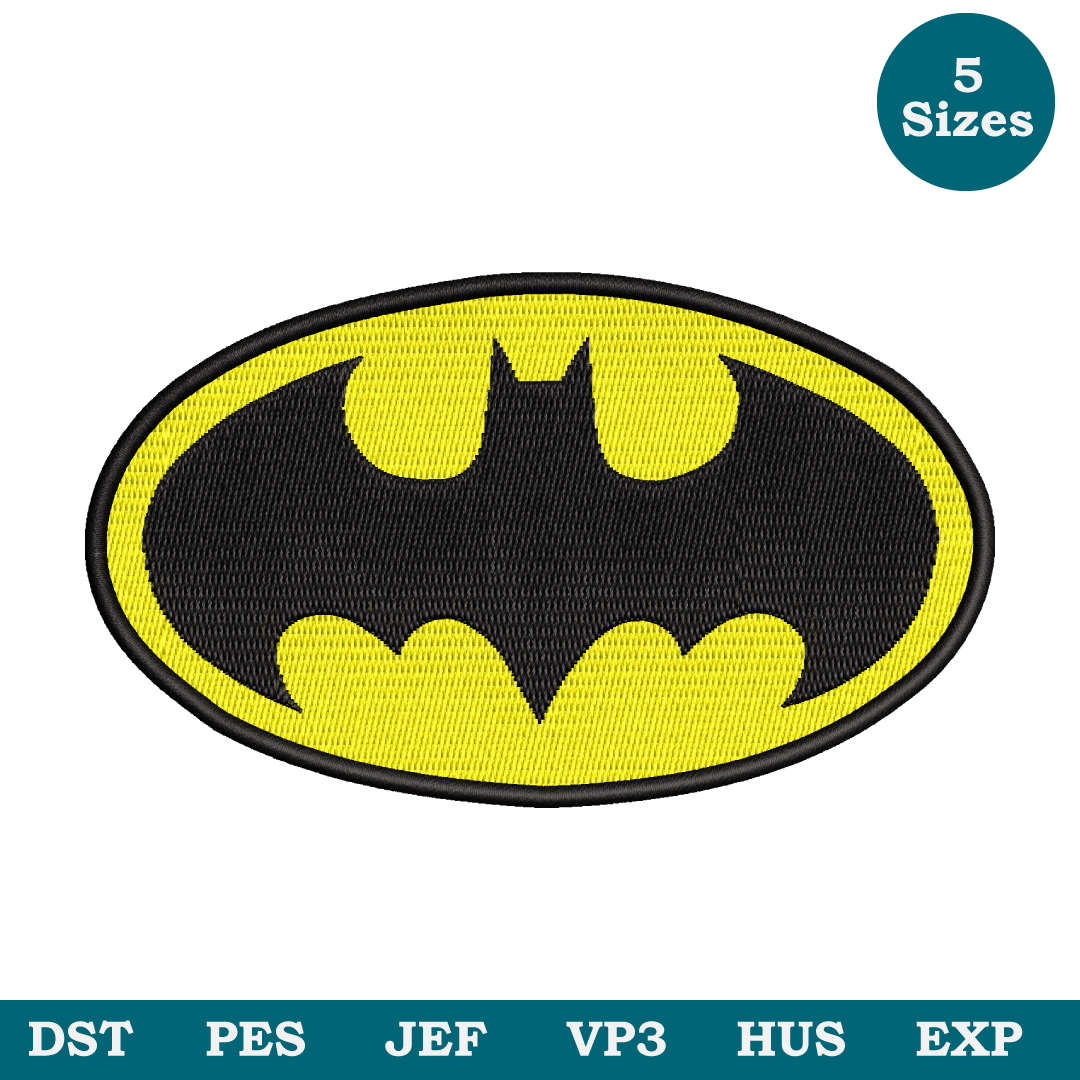 Batman Logo embroidery design, Batman Logo embroidery File, | Inspire ...