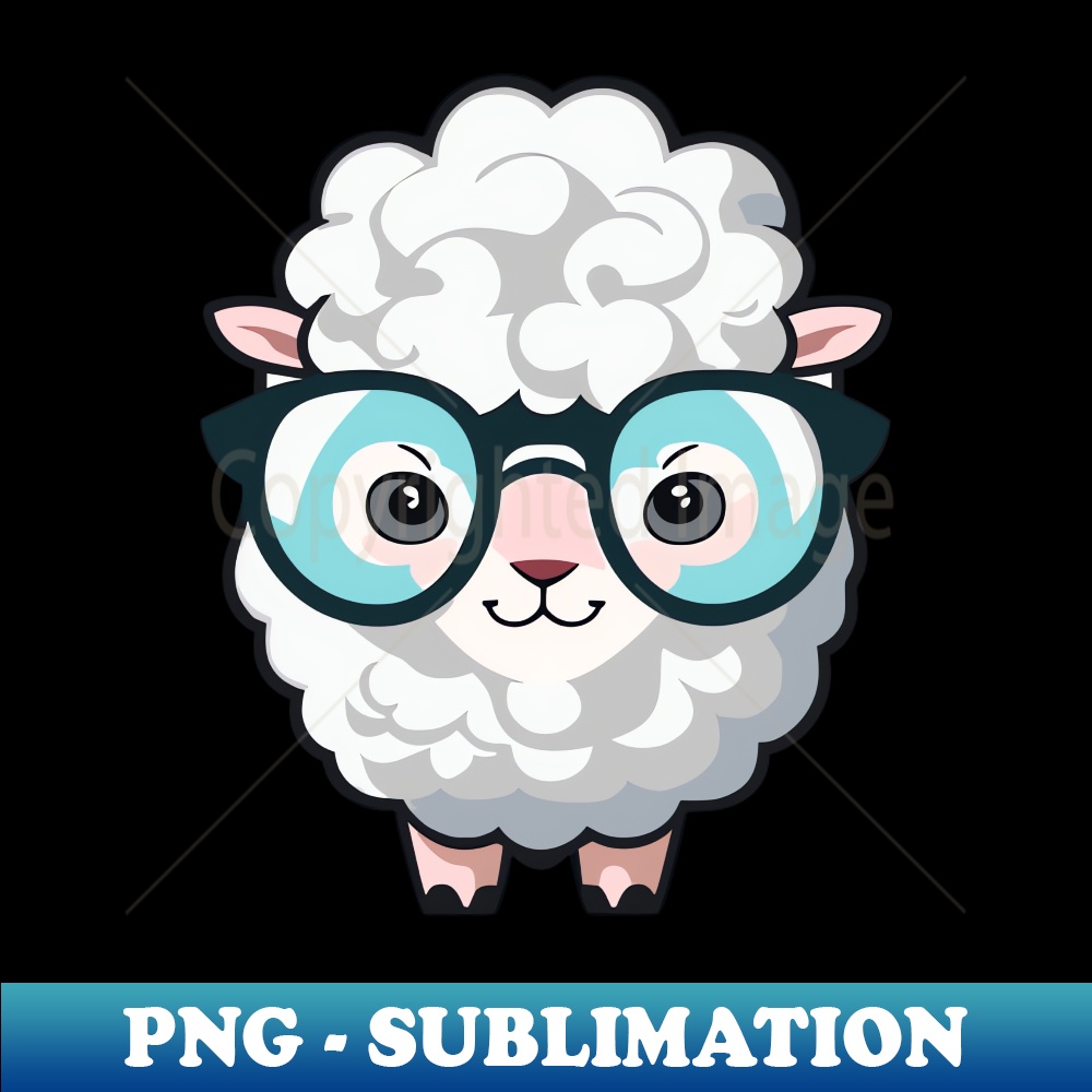 Cute cartoon lamb - PNG Transparent Sublimation File - Perfe - Inspire ...