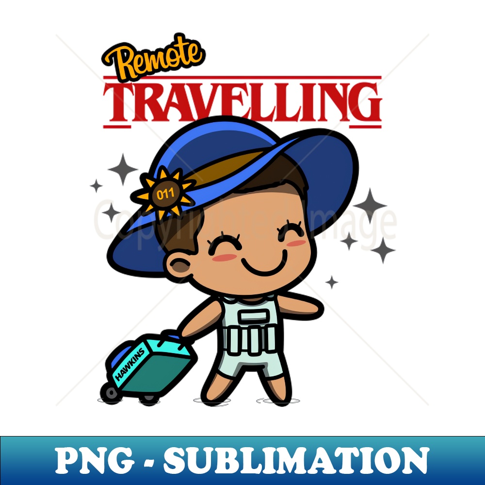 Stranger Things Cute Kawaii Eleven Travelling Vacation - Uni | Inspire ...