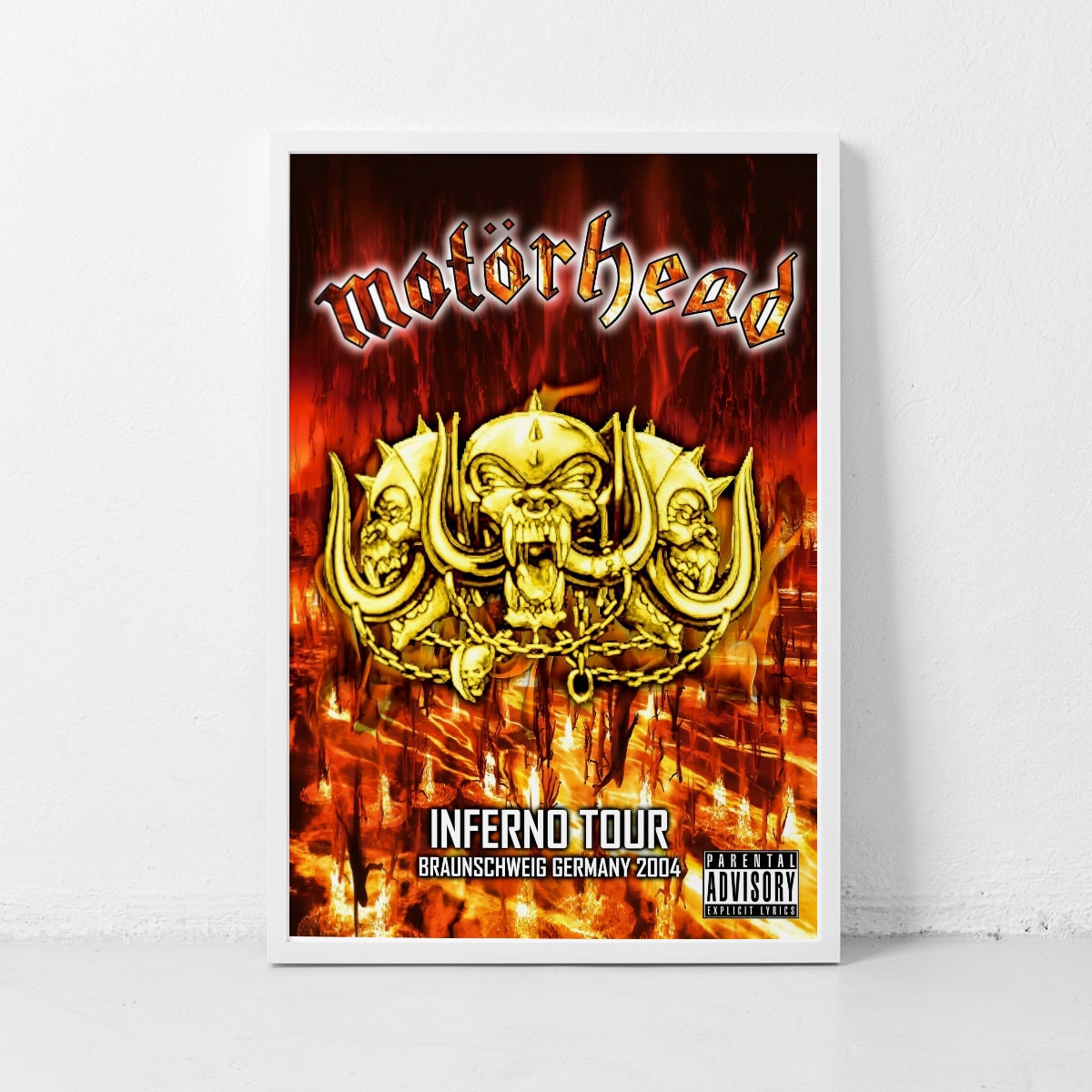 Motorhead Music Gig Concert Poster Classic Retro Rock Vintag - Inspire ...