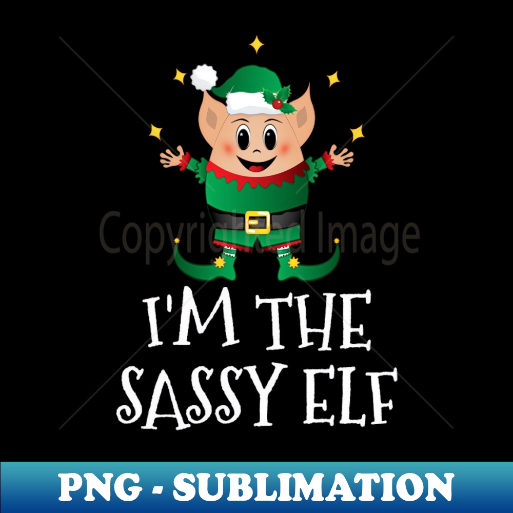 Cute Funny Christmas Elf Costume Im The Sassy Elf - Signatur - Inspire ...