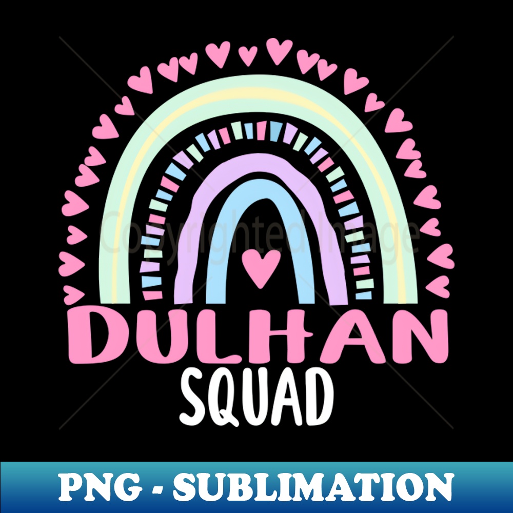 Dulhan Squad Party Matching Womens Appreciation Rainbow - Hi - Inspire ...