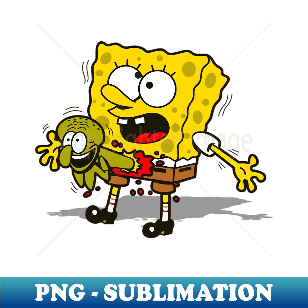 Spongeburster Funny Aliens Chestburster - Premium PNG Sublim | Inspire ...