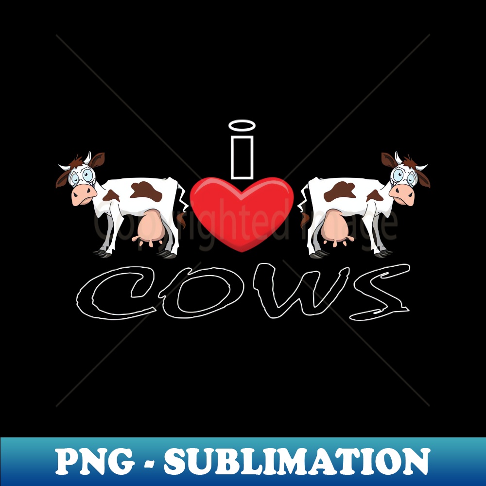 I Heart Cows - Retro PNG Sublimation Digital Download - Spic | Inspire ...