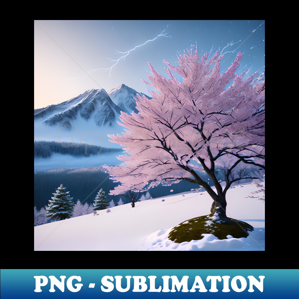 Sakura Trees - Sublimation-Ready PNG File - Capture Imaginat - Inspire Uplift