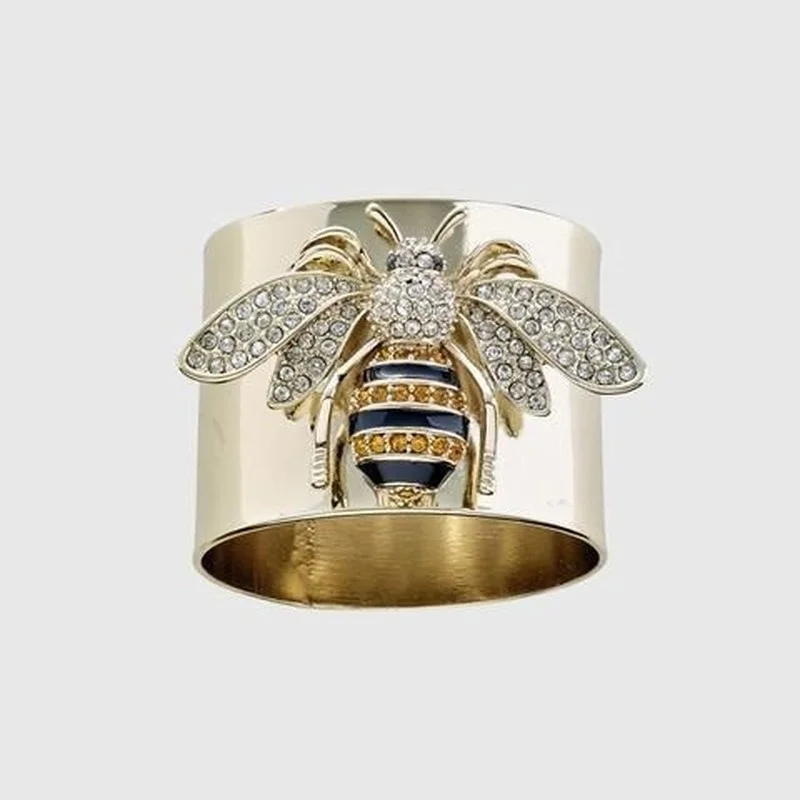 Exquisite Luxury Gold Colors Carved Bee Rings for Women Tren | Inspire ...