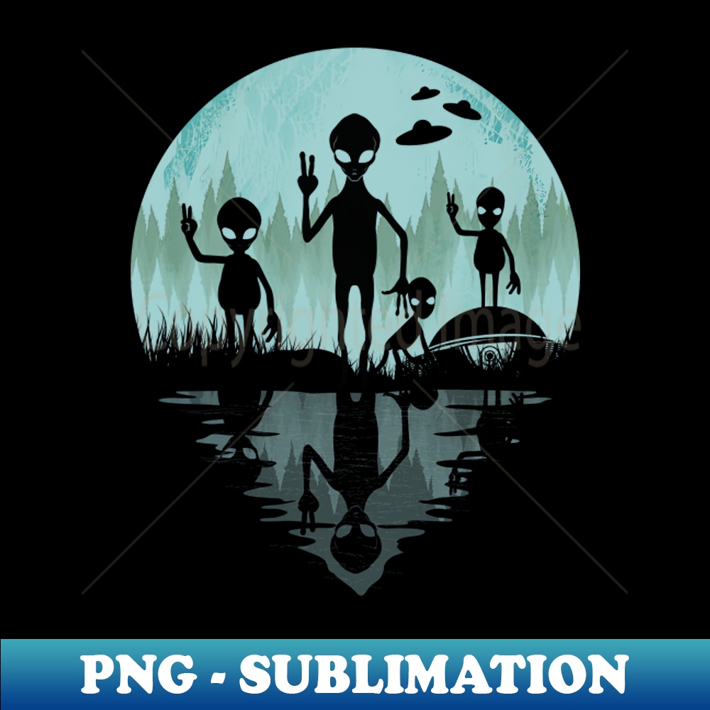 Funny Aliens - Artistic Sublimation Digital File - Boost You - Inspire ...