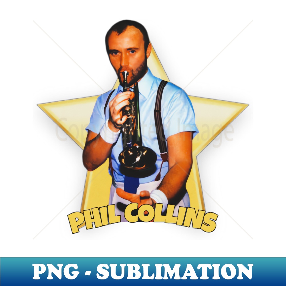 phil collins the star - PNG Transparent Sublimation Design - | Inspire ...