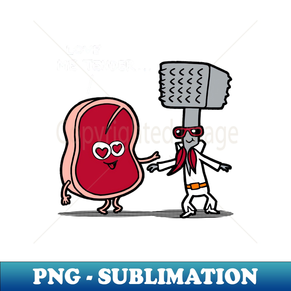 Cute Elvis Meat Tenderizer Love Relationship Cartoon - PNG T | Inspire ...