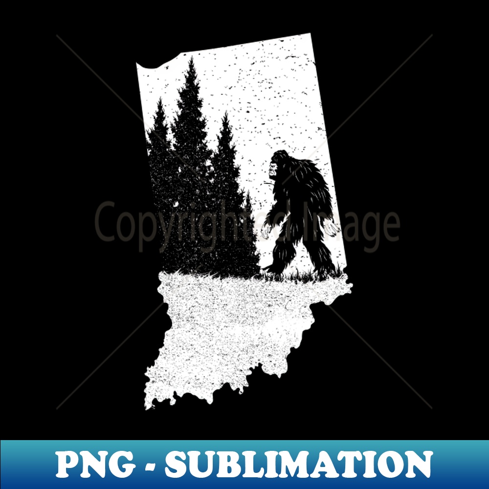 Indiana Bigfoot - Unique Sublimation PNG Download - Enhance - Inspire ...