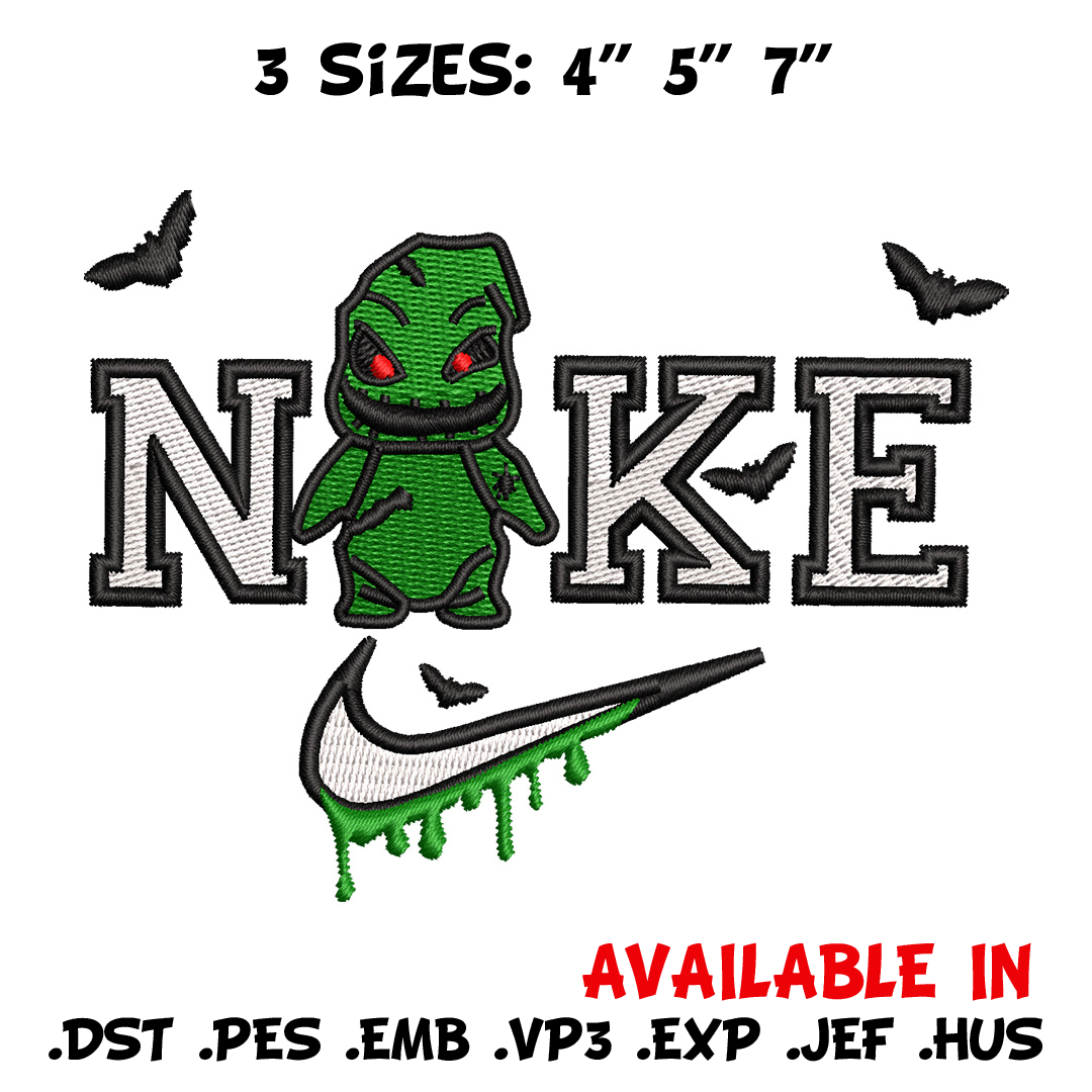 Nike oogie boogie embroidery design, Horror embroidery, Nike | Inspire ...