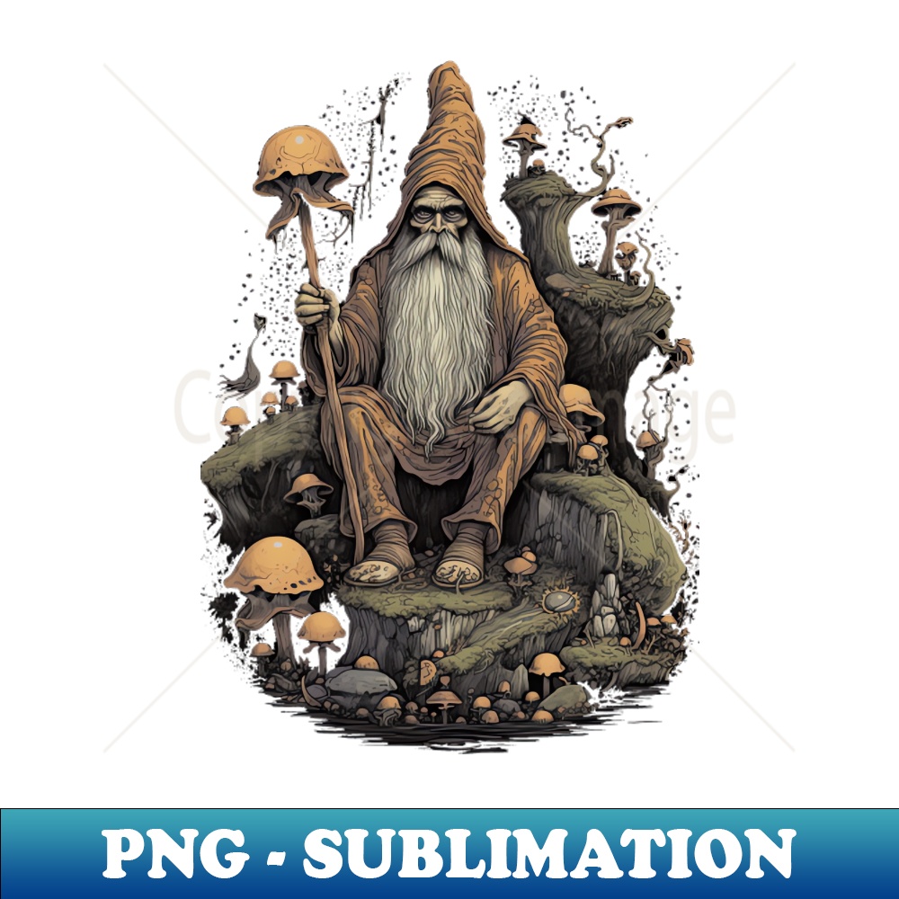 Lord Of The Shrooms - dark gnome fantasy mushroom illustrati | Inspire ...