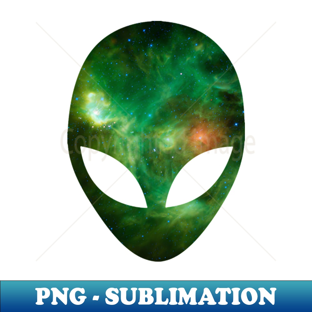 Green Cosmic Alien - PNG Sublimation Digital Download - Spic | Inspire ...