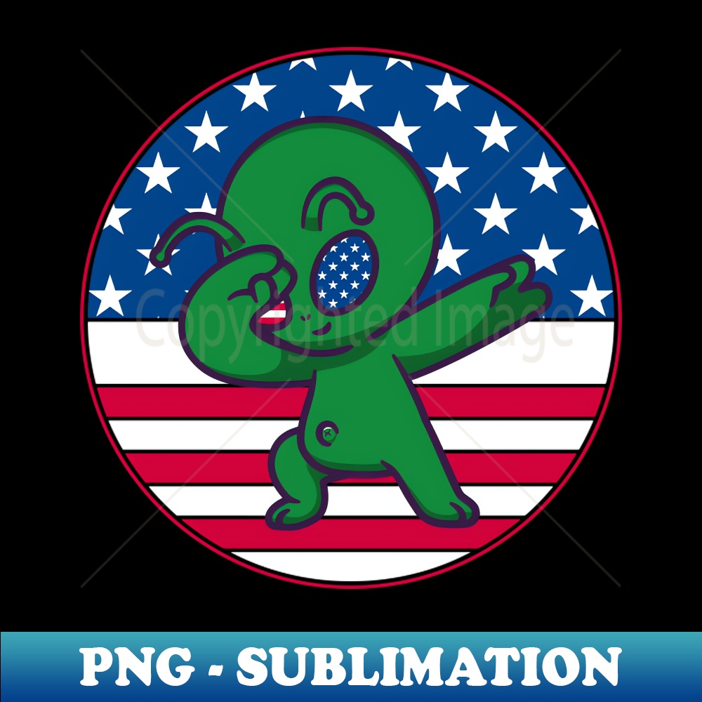 4th of July Alien Flag Usa - PNG Transparent Digital Downloa | Inspire ...