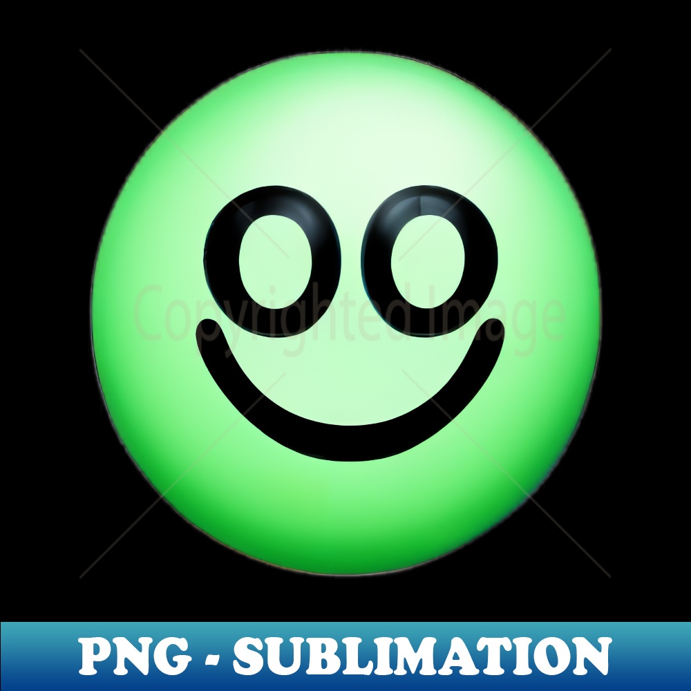 Green Smiley Face - Instant Sublimation Digital Download - P | Inspire ...