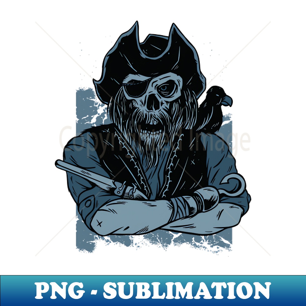 Spooky Skeleton Pirate Graphic - PNG Transparent Digital Dow - Inspire ...