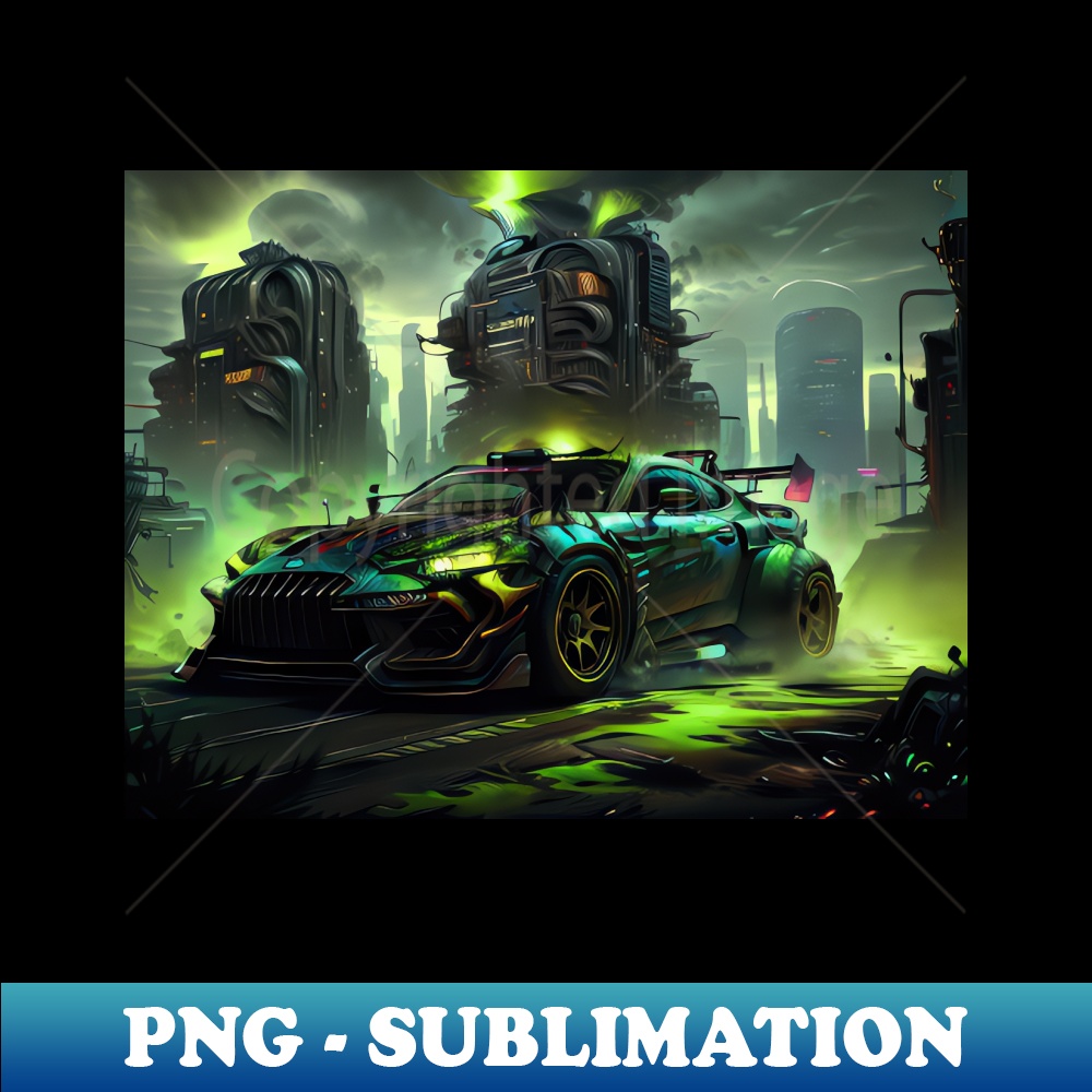 Hyper car toxic city - PNG Transparent Sublimation Design - - Inspire ...