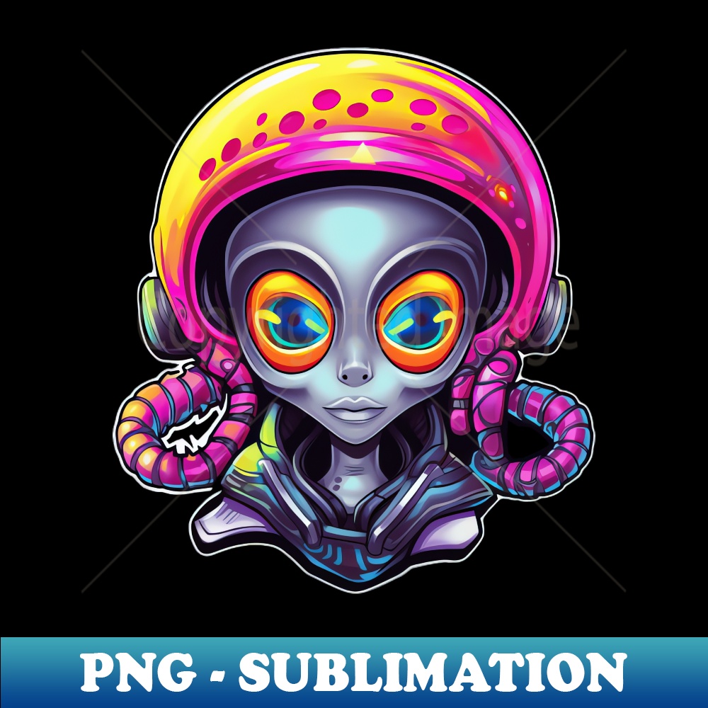 Grey Alien Rider With Helmet Gear - PNG Transparent Digital - Inspire ...