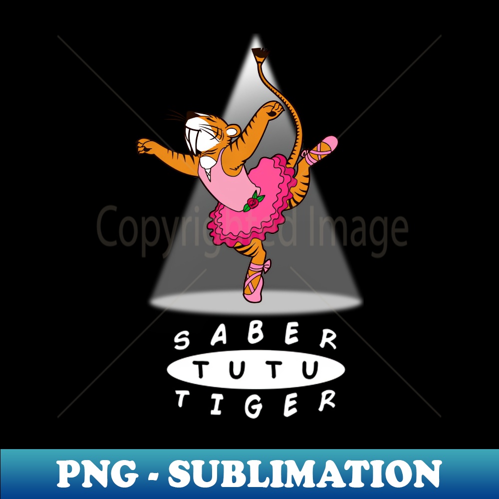 Funny Cute Dancing Sabertooth Tiger - PNG Transparent Digita - Inspire ...