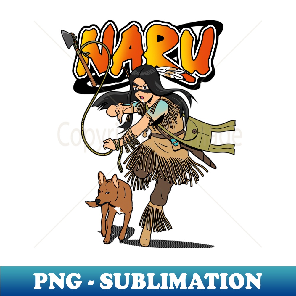 Anime Native Indian Warrior Naru - Aesthetic Sublimation Dig - Inspire ...