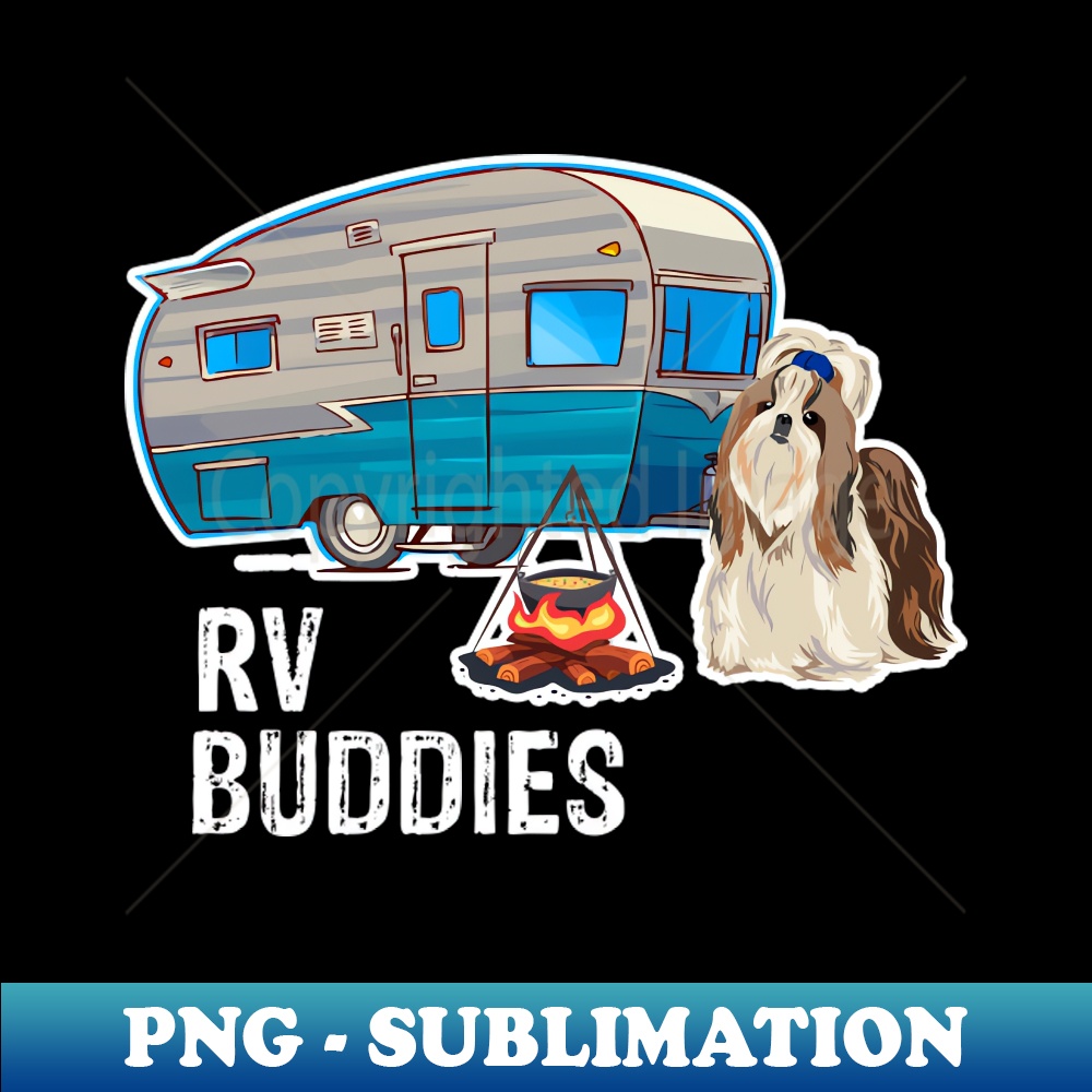 Shih Tzu Dog Rv Buddies Pet Lovers Funny Camping Camper - Pr | Inspire ...