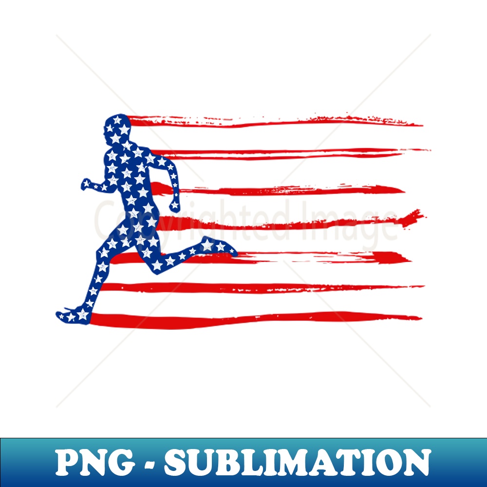 Running man american flag - Aesthetic Sublimation Digital Fi | Inspire ...