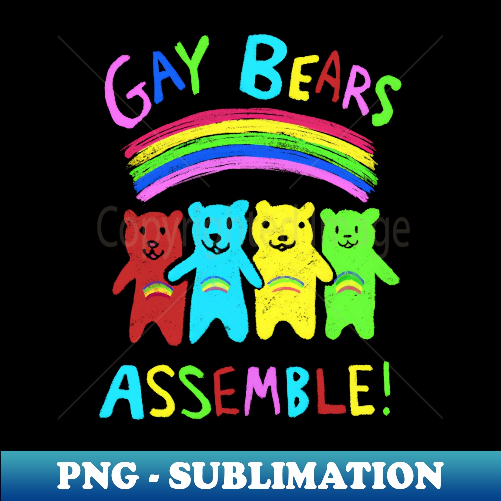 Gay Bears Assemble - Aesthetic Sublimation Digital File - St | Inspire ...